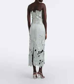 Costarellos Nikola Guipure Lace Midi Dress