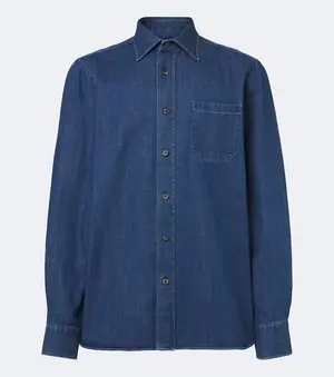 Rubinacci Denim Shirt - Blue