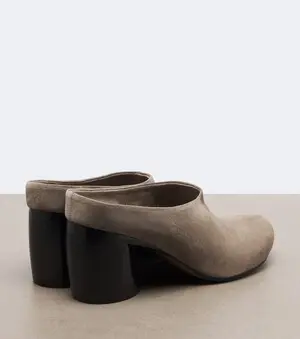 Loewe Oval Suede Mules