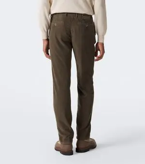 Kiton Cotton Corduroy Tapered Pants