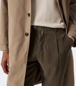 Kiton Cotton Corduroy Tapered Pants