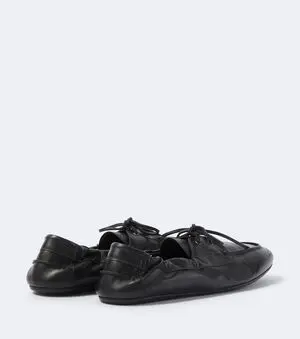 Prada Shuffle Leather Loafers