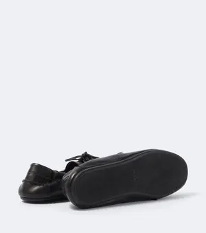 Prada Shuffle Leather Loafers