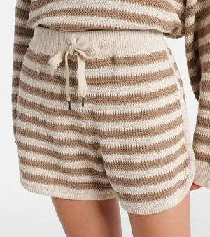 Brunello Cucinelli Striped Cotton-blend Shorts