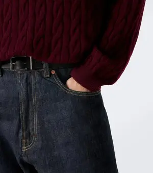 LISA YANG Oskar Cable-knit Cashmere Sweater - Burgundy