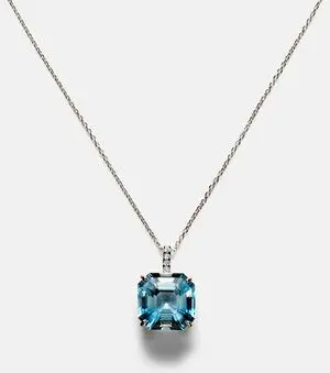 Mateo 14kt Yellow Topaz And Diamond Necklace