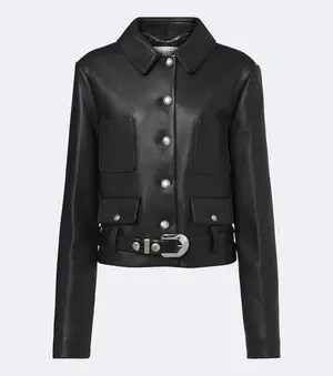 Altuzarra Simons Leather Jacket - Black