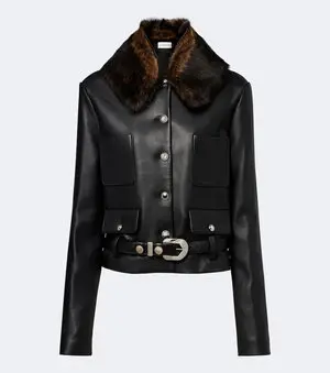 Altuzarra Simons Leather Jacket - Black