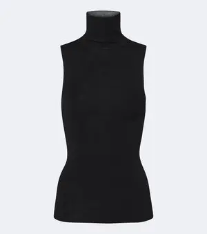 Dorothee Schumacher Virgin Wool Turtleneck Top - Black