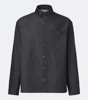 Prada Cotton Chambray Shirt - Blue