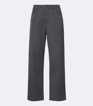 Miu Miu Chambray Wide-leg Pants - Grey