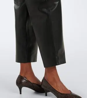 Altuzarra Bix Leather Tapered Pants