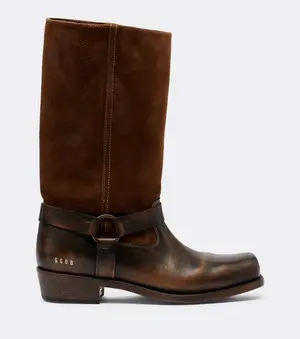GOLDEN GOOSE Biker Leather Mid-calf Boots