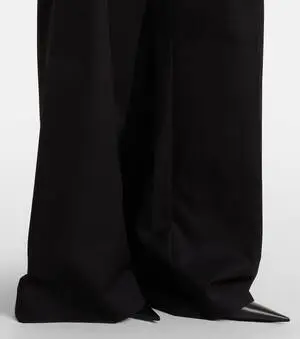 Balenciaga Cotton Twill Wide-leg Pants