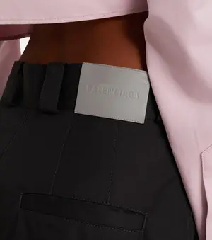 Balenciaga Cotton Twill Wide-leg Pants