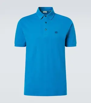 Etro Pegaso Cotton Polo Shirt - Blue