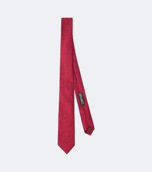 TOM FORD Silk Jacquard Tie - Red