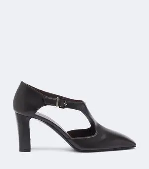 Max Mara Leather Mary Jane Pumps