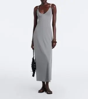 ERES Sculpturale Embellished Jersey Maxi Dress