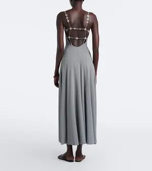 ERES Sculpturale Embellished Jersey Maxi Dress
