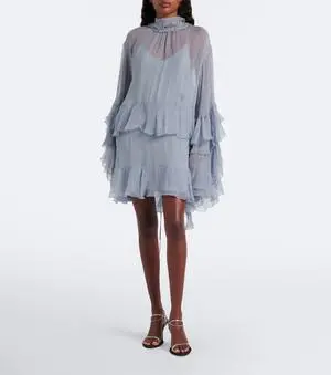 Chloé Ruffled Muslin Minidress