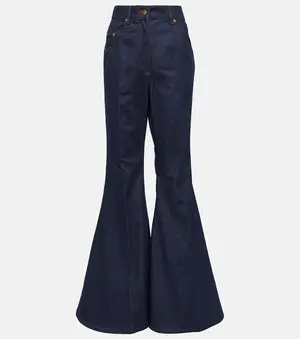 Nina Ricci High-rise Flared Jeans - Blue