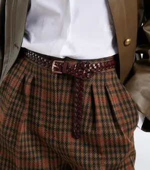 Max Mara Woven Leather Belt