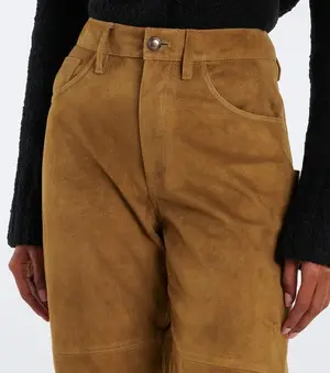 Altuzarra Mills Suede Straight Pants