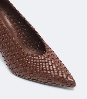 SOULIERS MARTINEZ Samia Woven Leather Pumps