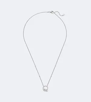 BUCHERER FINE JEWELLERY Diamond Twist 18kt White Gold Necklace With Diamonds - Silver