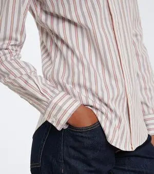 Polo Ralph Lauren Striped Cotton Poplin Shirt With Bow Detail - Multicoloured