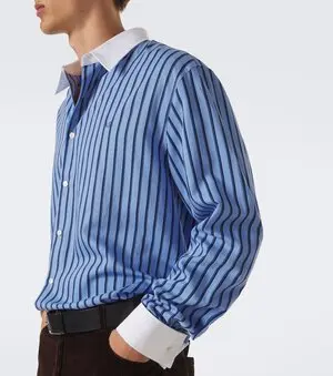 Acne Studios Striped Satin Twill Shirt