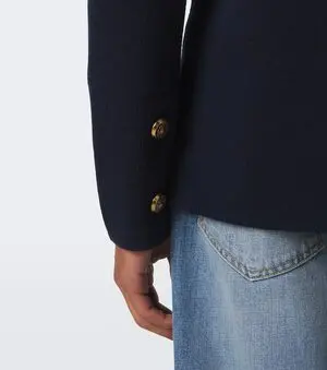 Dolce & Gabbana Dg Knitted Cotton Blazer
