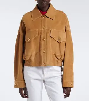 Versace Suede Blouson Jacket