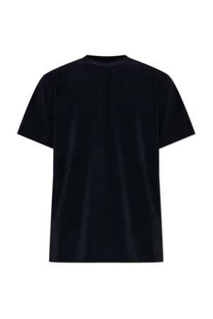 Balmain T-shirt With Embroidered Logo - Black