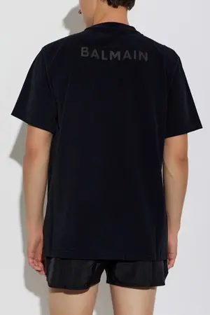 Balmain T-shirt With Embroidered Logo