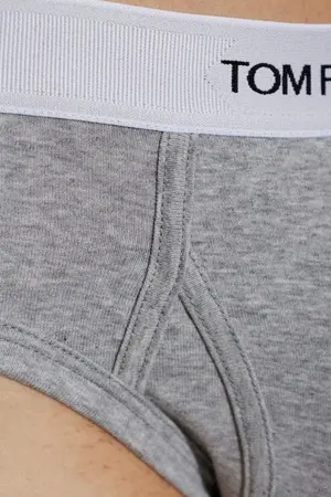 TOM FORD Two-pack Cotton Briefs With Logo Waistband