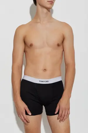 TOM FORD Two-pack Of Cotton Boxers With Logo