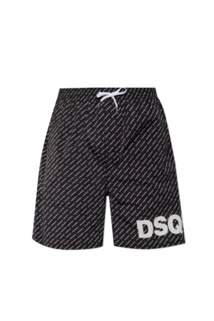 Dsquared2 Monogram Swim Shorts - Black