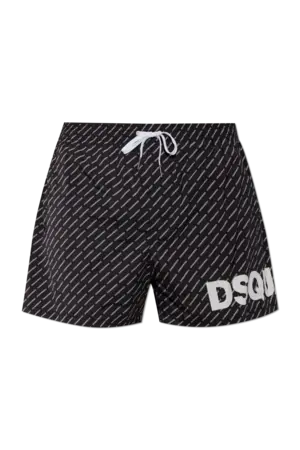 Dsquared2 Monogram Swim Shorts - Black