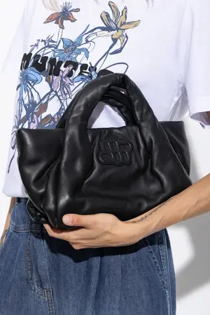 Munthe Lixia Bag In Lamb Leather - Black
