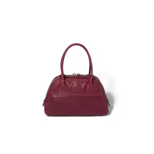 Miu Miu Vivant Nappa Leather Bag - Amaranth Red