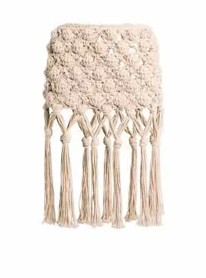 Balmain Crochet Skirt - Beige