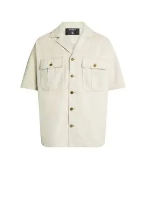 Balmain Faded Denim Overshirt