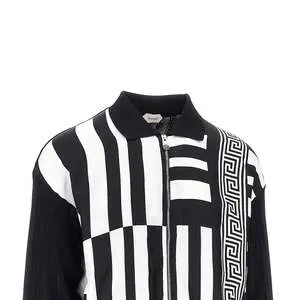 Versace Zip-up Cardigan With Sylvester Print
