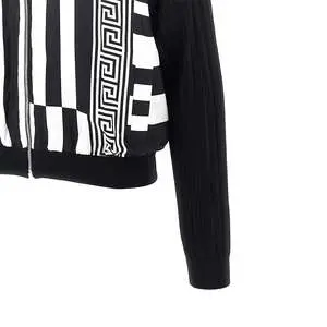 Versace Zip-up Cardigan With Sylvester Print