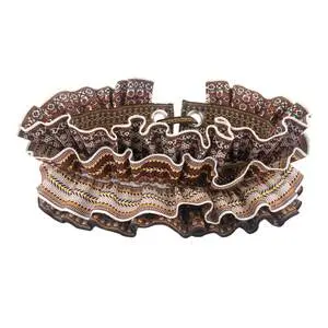 TAARACH & AMPERSAND Aintiuk Wide Woven Belt - Brown