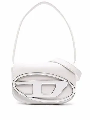 DIESEL® 1dr" Leather Shoulder Bag - White