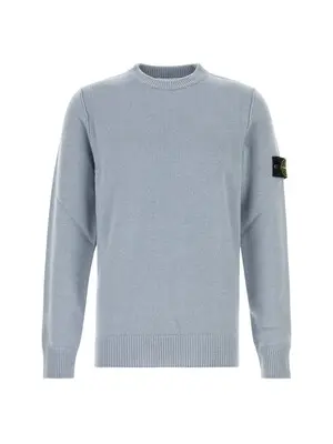 Stone Island Lambwool Crew Neck Pullover - Blue