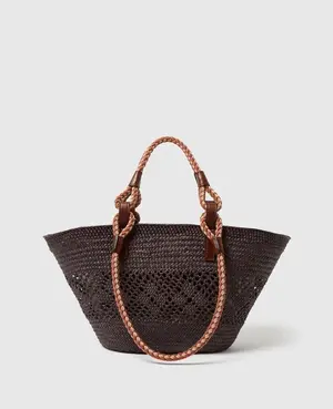 Stella McCartney Logo Small Rope Basket Bag